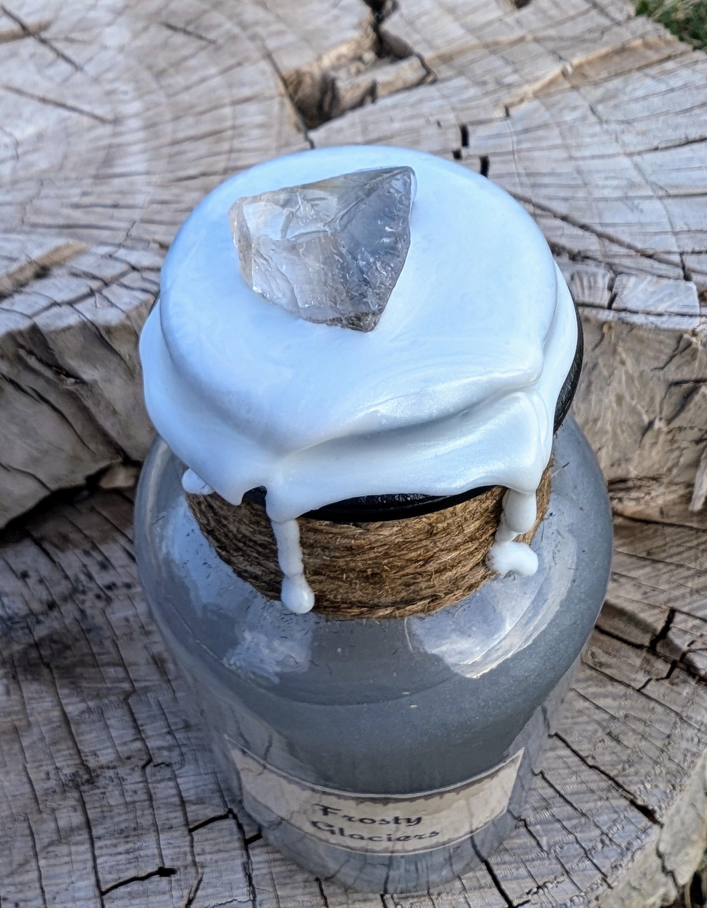 Fire and Ice Set Potion Bottle Apothecary, Volcano and Glacier Glass ...