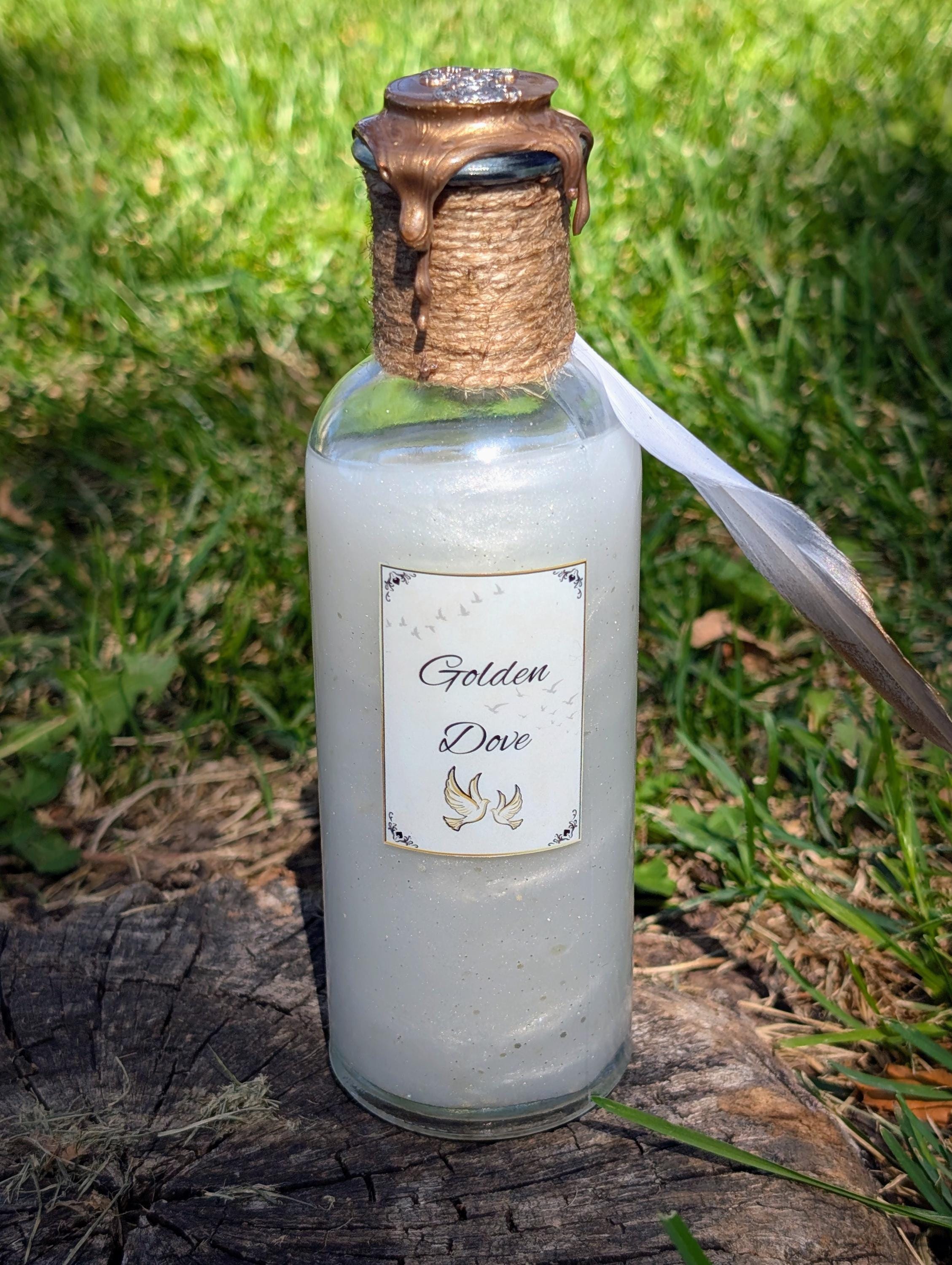 Dove Potion Bottle Apothecary, Fantasy Cottagecore Bookshelf Decor ...