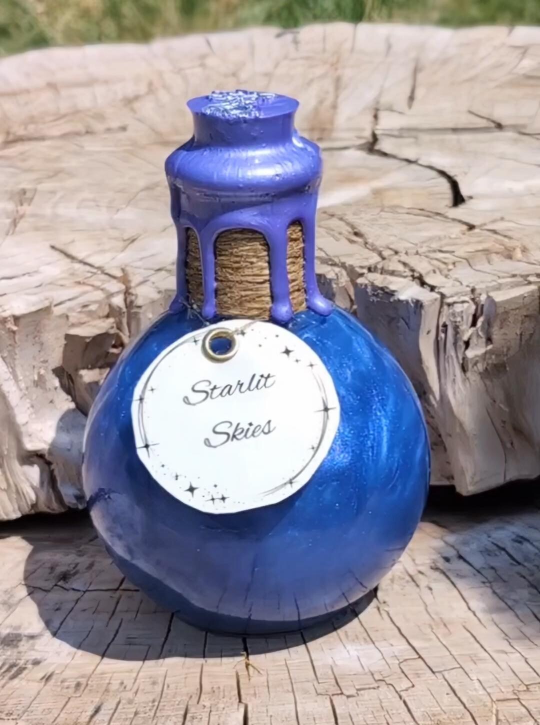 Star Potion Bottle Apothecary, Magical Moon Blue Potion Decorative ...