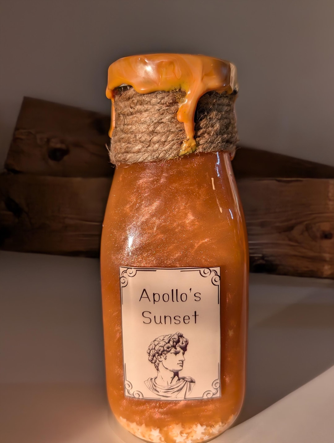 Apollo Mythology God Potion Bottle Apothecary, Olympian Bookshelf Decor ...