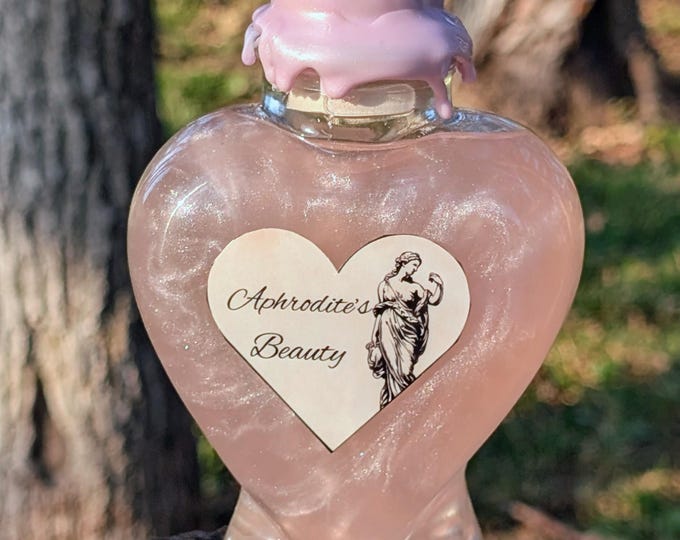 Aphrodite Goddess Potion Bottle Apothecary, Fantasy Bookshelf Decor ...