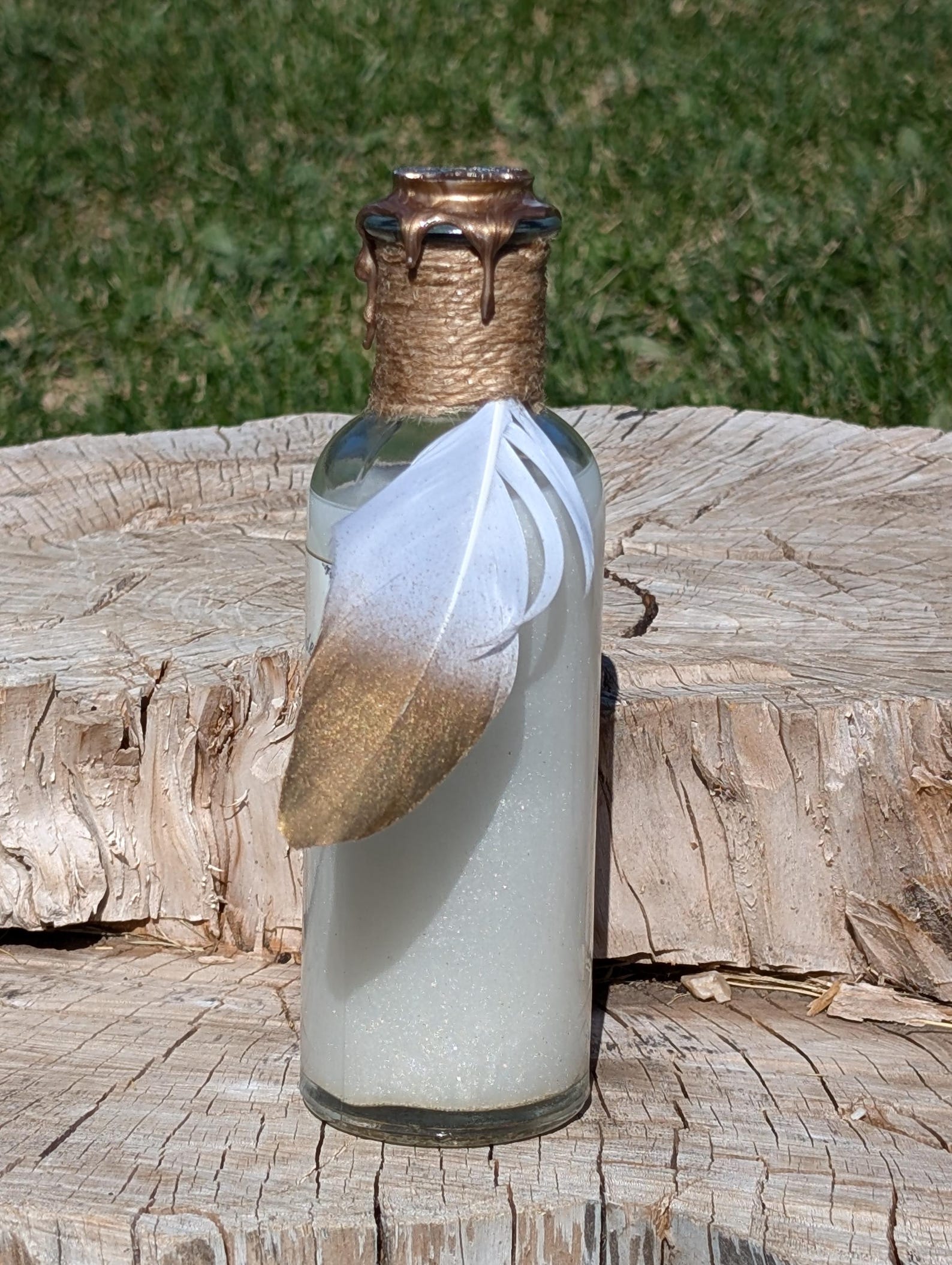 Dove Potion Bottle Apothecary, Fantasy Cottagecore Bookshelf Decor ...