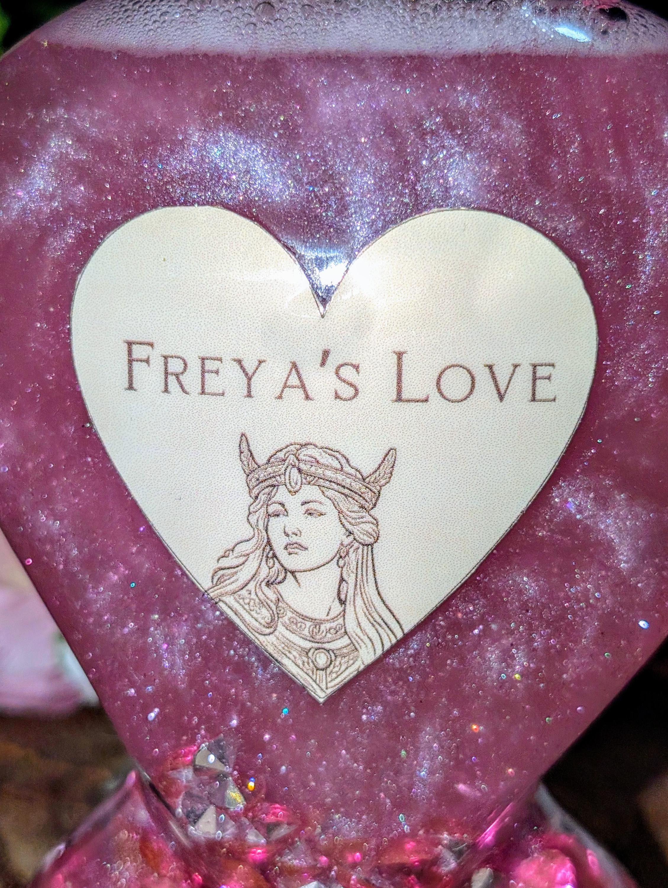 Goddess Mythology Freya Potion Bottle Apothecary, Norse Love Glass ...