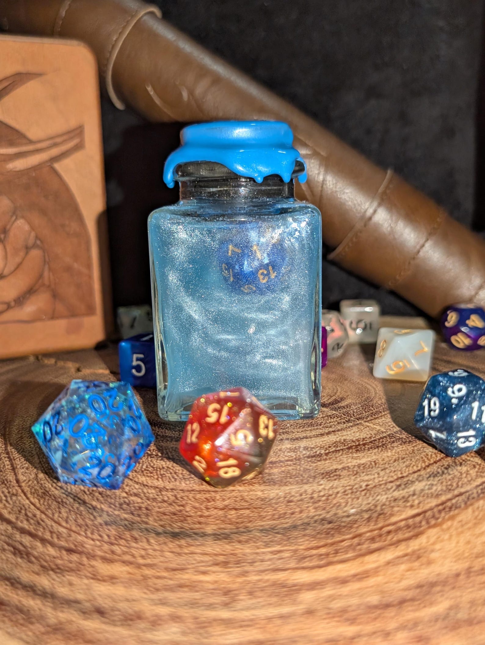 Custom Dnd Dice Potion Bottle Apothecary, Dungeons and Dragons Roller ...