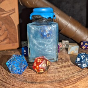 Custom Dnd Dice Potion Bottle Apothecary, Dungeons and Dragons Roller ...