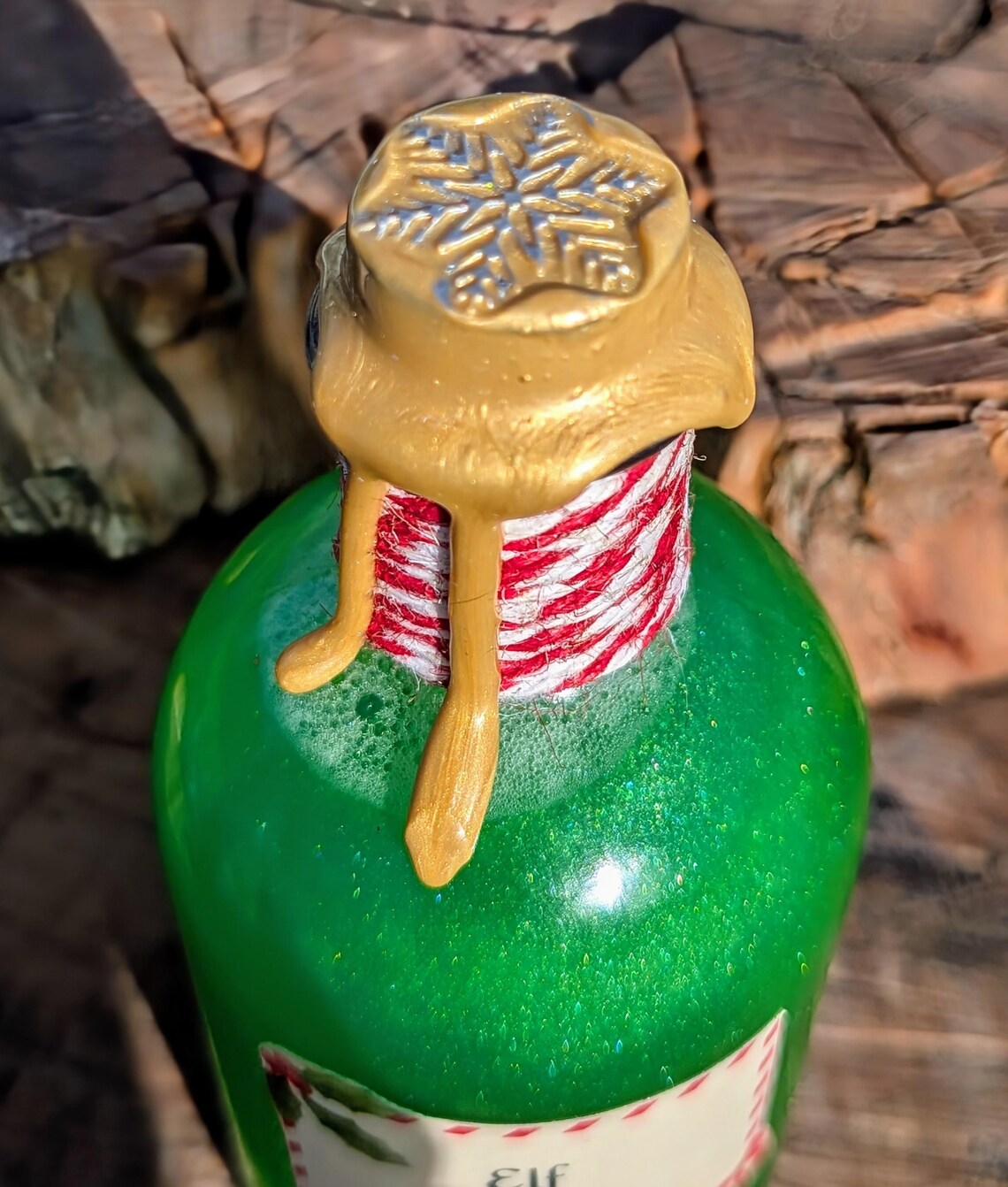 Elf Holiday Green Potion Bottle, Magical Christmas Apothecary, Witchy ...
