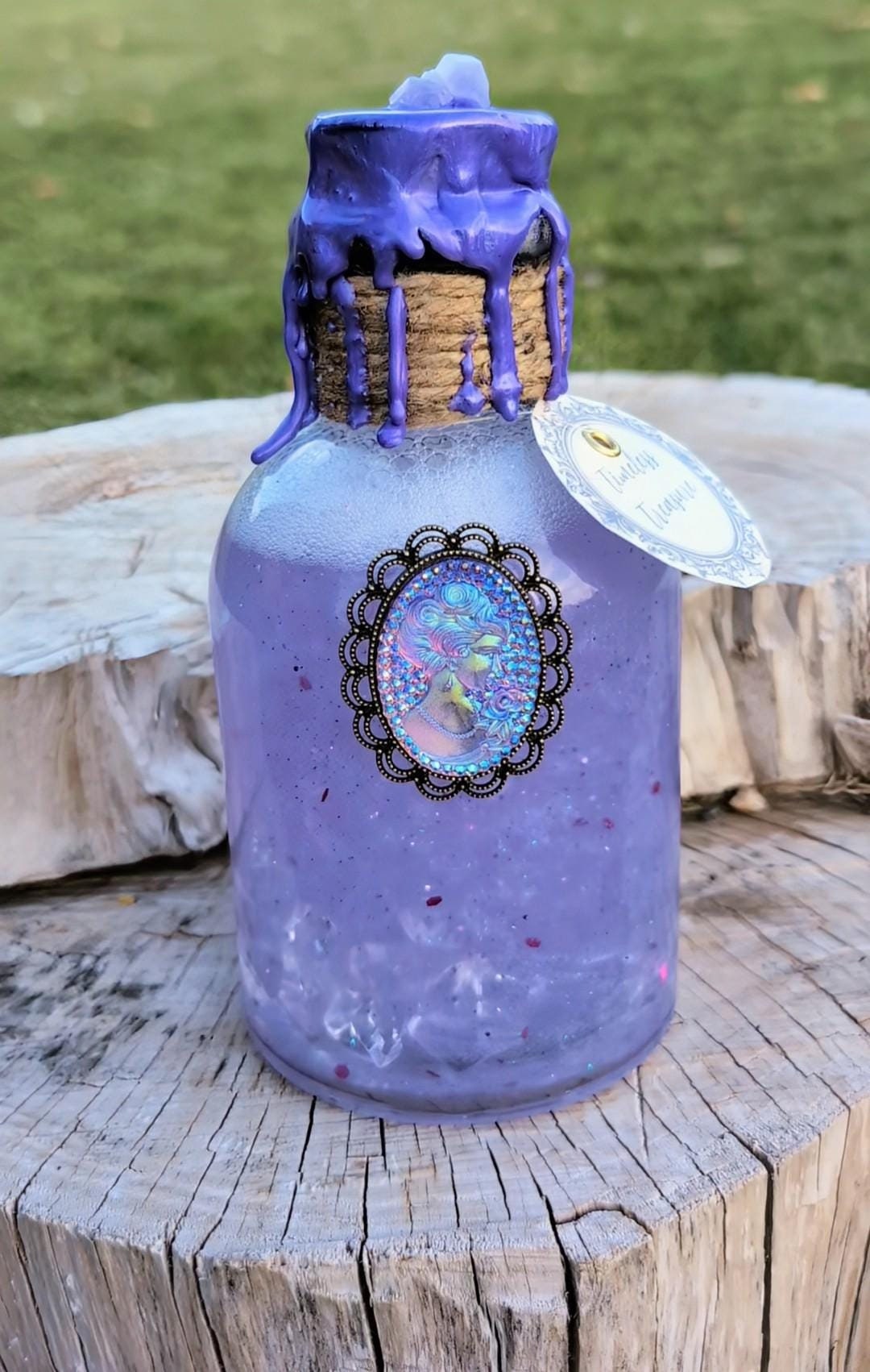 Beautiful Women Potion Bottle Apothecary Large, Purple Victorian ...