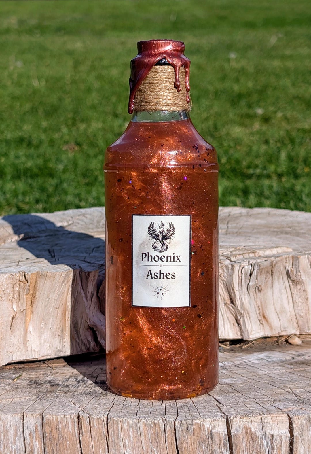 Mythical Creature Phoenix Potion Bottle Apothecary, Magical Glass ...