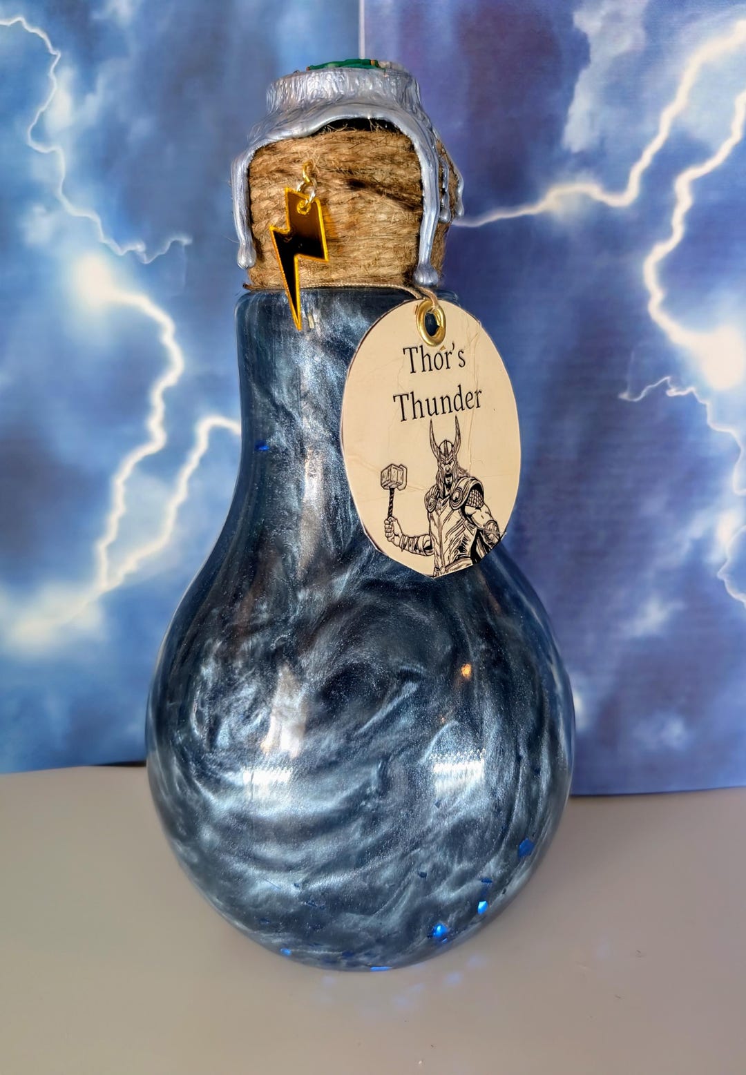 Thor Thunder Mythology Potion Bottle Apothecary, Lightning Storm ...