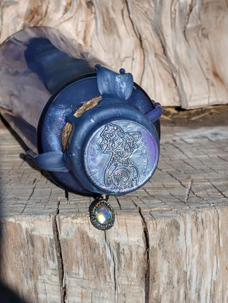 Magic Genie Wish Potion Bottle Apothecary, Jinn Fantasy Bookshelf Decor ...