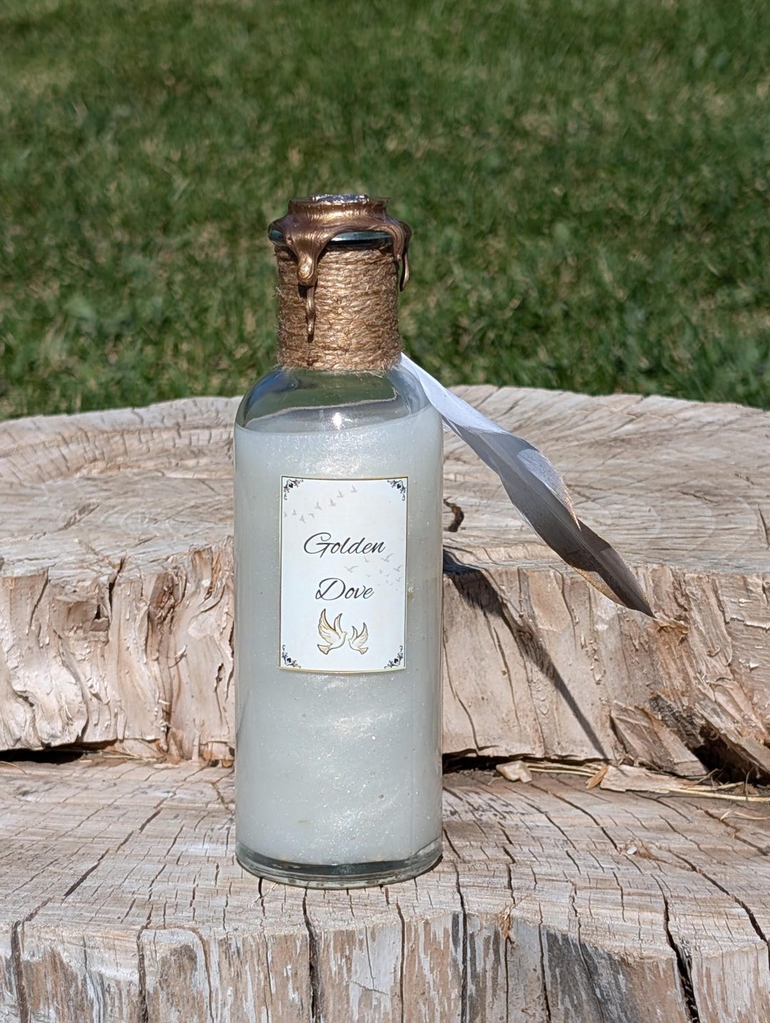 Dove Potion Bottle Apothecary, Fantasy Cottagecore Bookshelf Decor ...