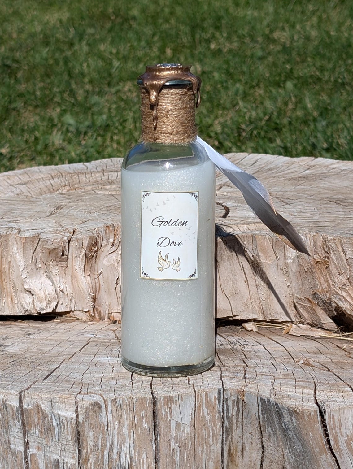 Dove Potion Bottle Apothecary, Fantasy Cottagecore Bookshelf Decor ...