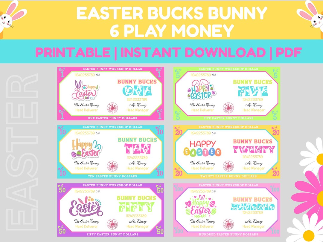 Printable Kids Play Money, Reward Money Reward Bucks, Printable Dollar ...