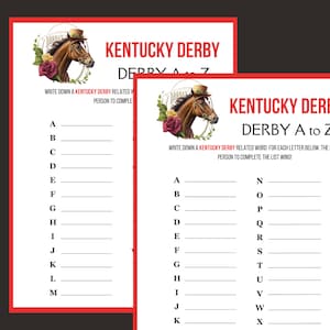 Kentucky Derby Games Bundle: 12 Printable Party Games (PDF) - Etsy