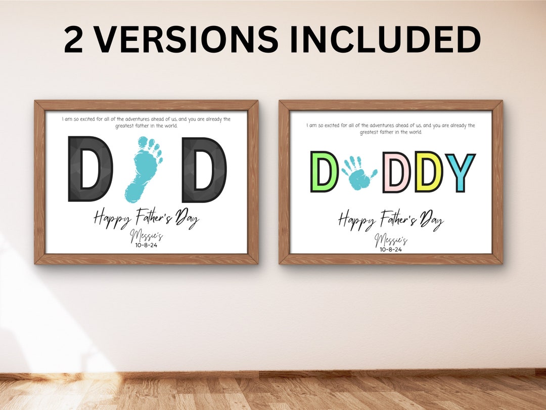 Dad Handprint Art | Fathers Day Craft | Best Dad Ever | Dad Handprint ...