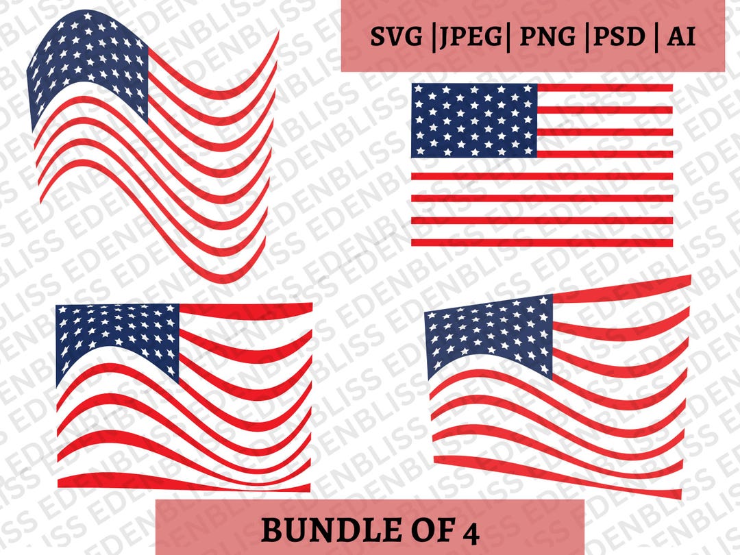 USA Flag Svg, Png, AI, Jepg | Flag Day Svg Png Bundle America Flag Day ...