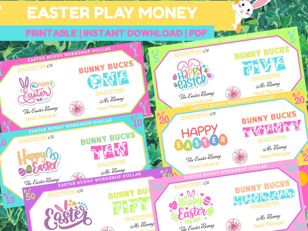 Printable Kids Play Money, Reward Money Reward Bucks, Printable Dollar ...