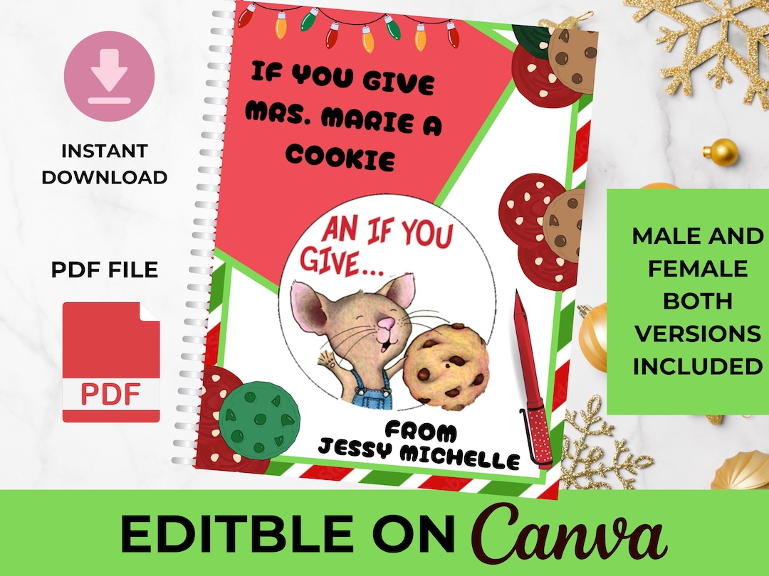 If You Give Teacher A Cookie for Christmas | Teacher Appreciation Gift ...