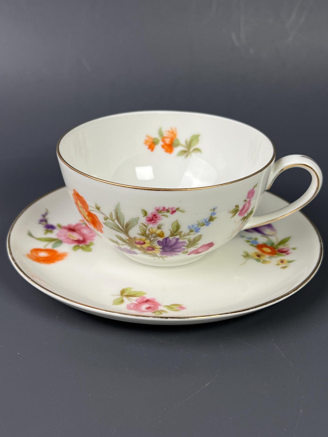 Antique Cup and Saucer Rosenthal Balmoral | Vintage Germany | Tea Cup ...
