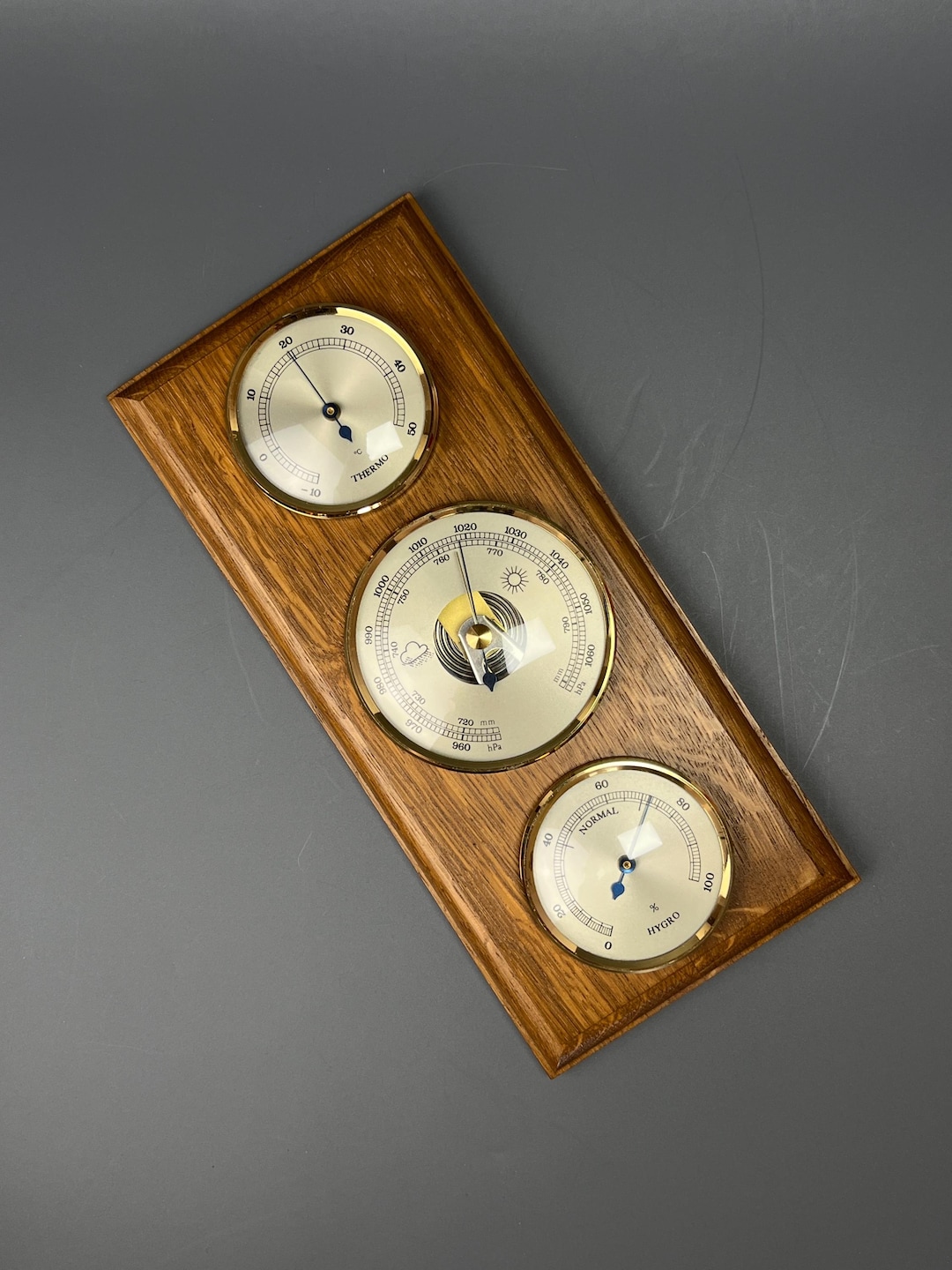 Wall Mounted Home Weather Station, Vintage Germany - Etsy