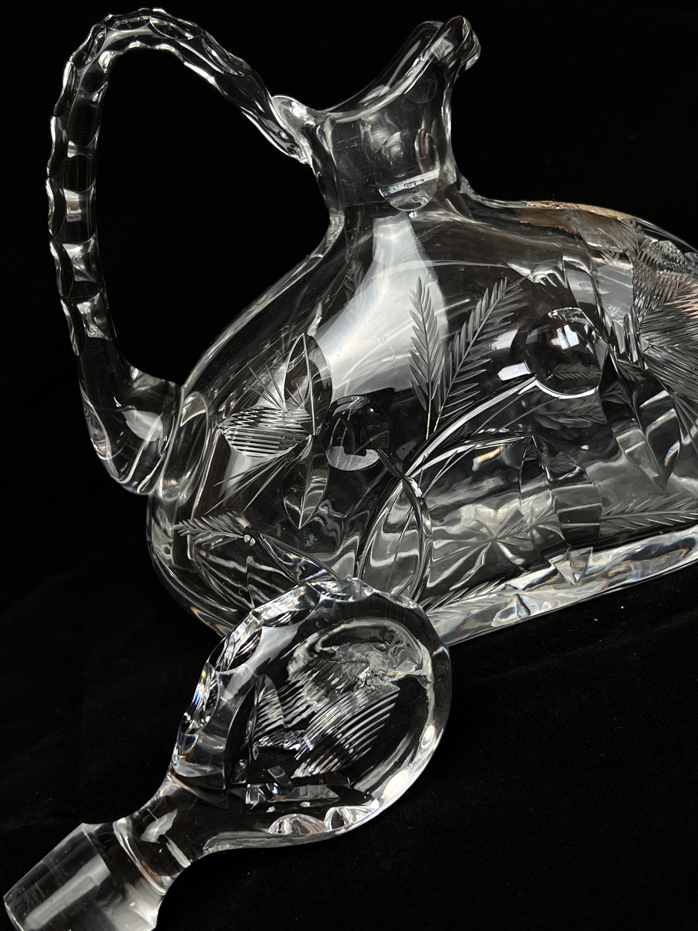 Crystal Decanter for Spirits Vintage Germany for Oil for - Etsy
