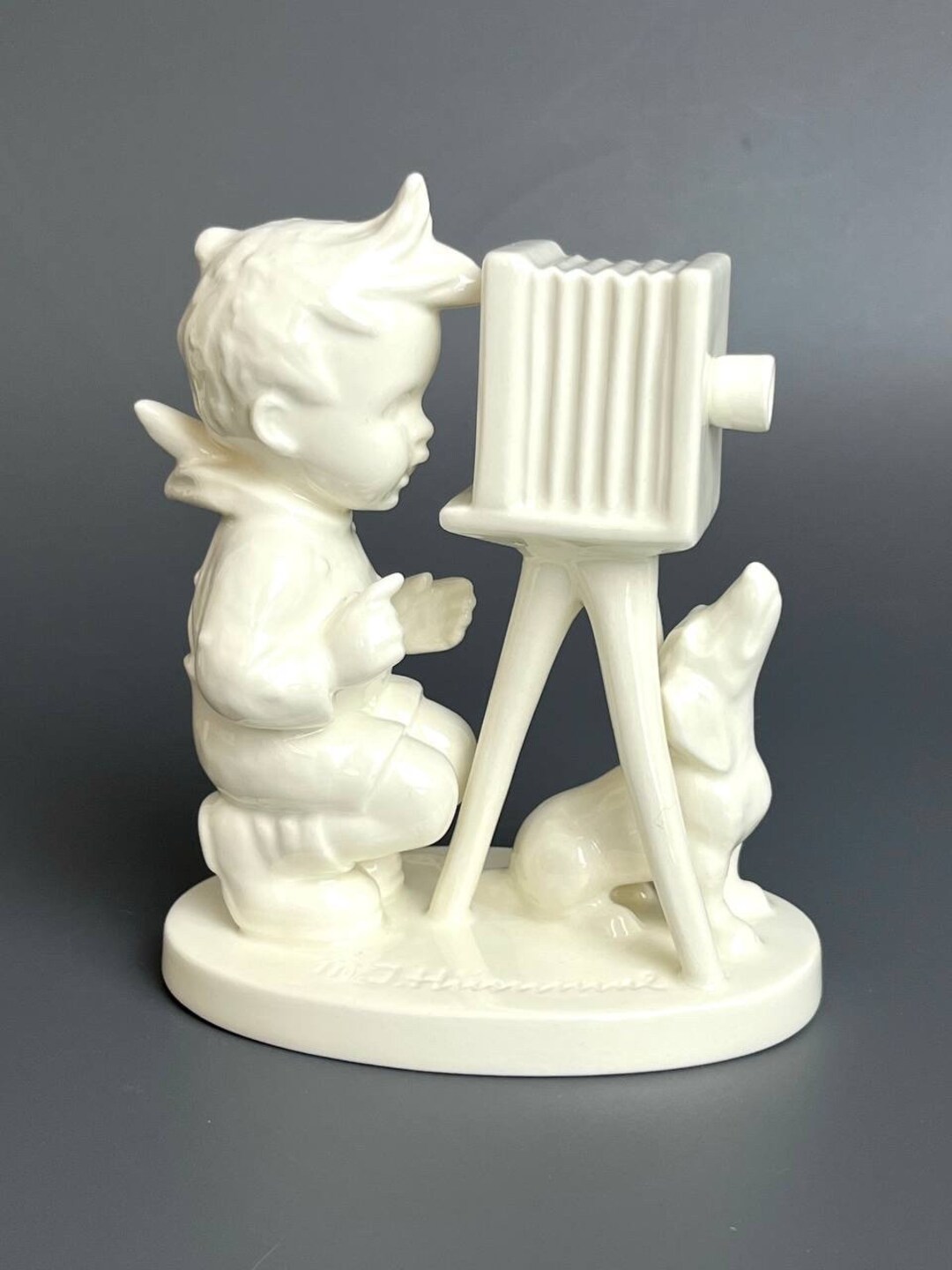 Porcelain Figurine Young Photographer, Hummel Goebel Germany Vintage - Etsy