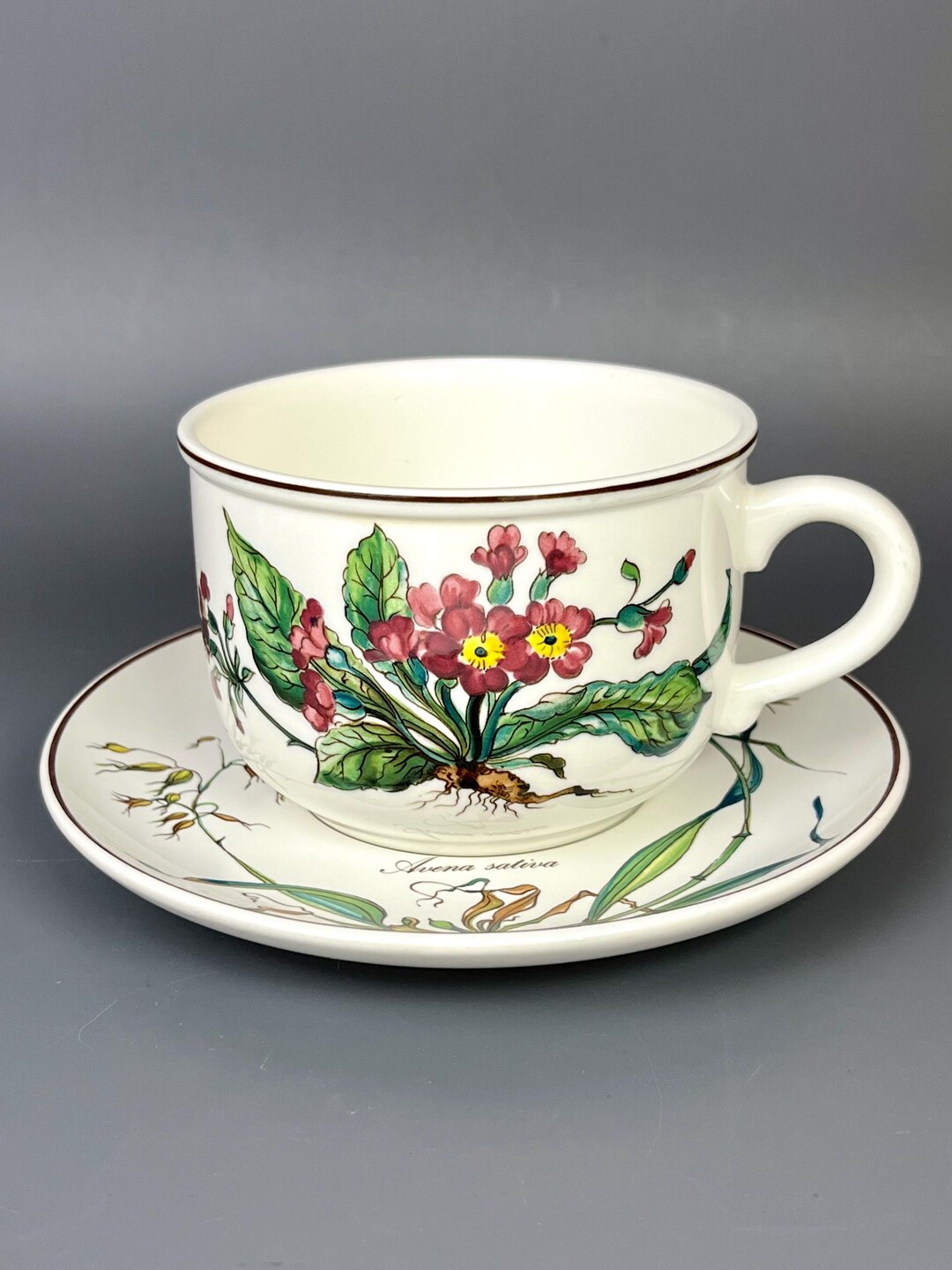 Tea Cup and Plate Villeroy & Boch Botanica | Vintage Germany - Etsy