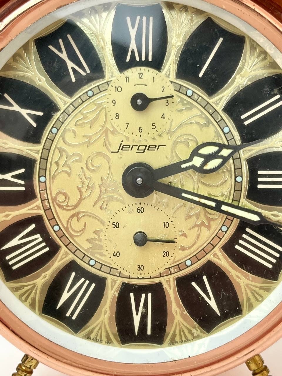 Alarm Clock Jerger, Copper/brass, Germany Vintage - Etsy