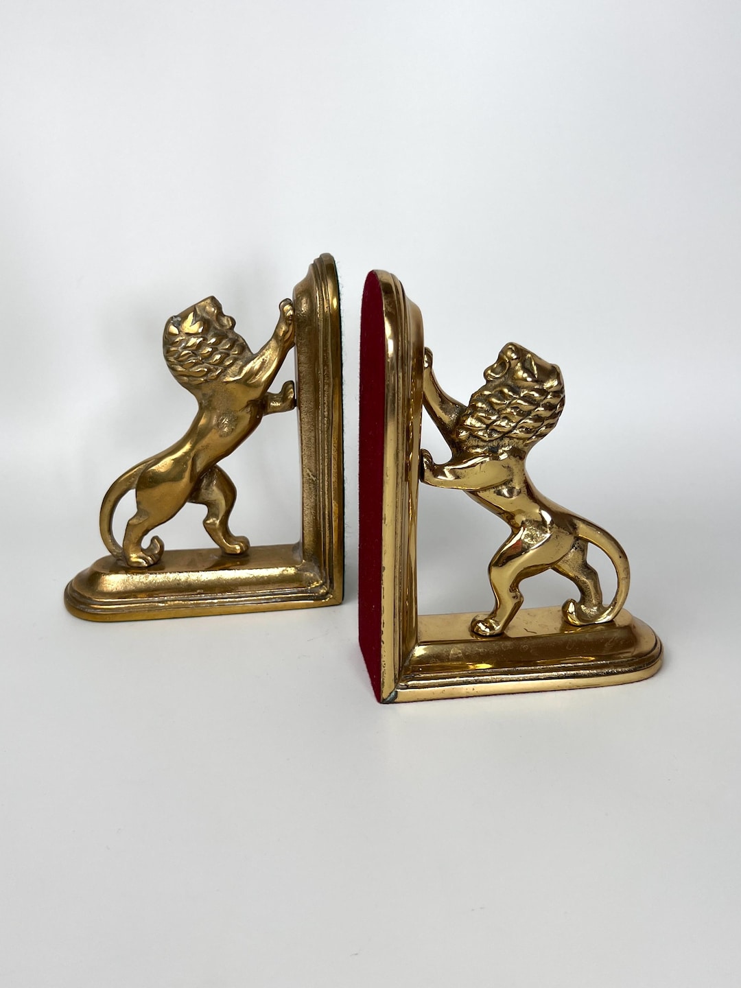 Bookends Bronze Lion, Vintage Germany, Book Holders, Lions - Etsy