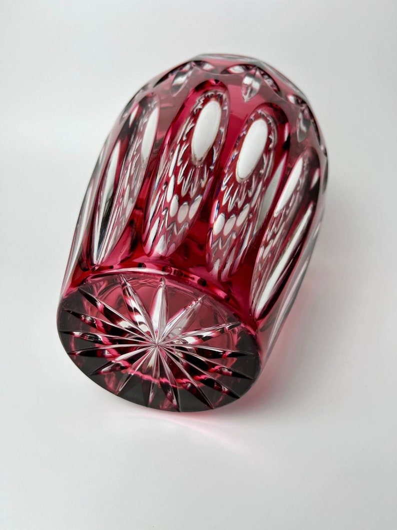 Nachtmann Vase Made of Colored Cut Crystal Nachtmann Vintage Germany - Etsy