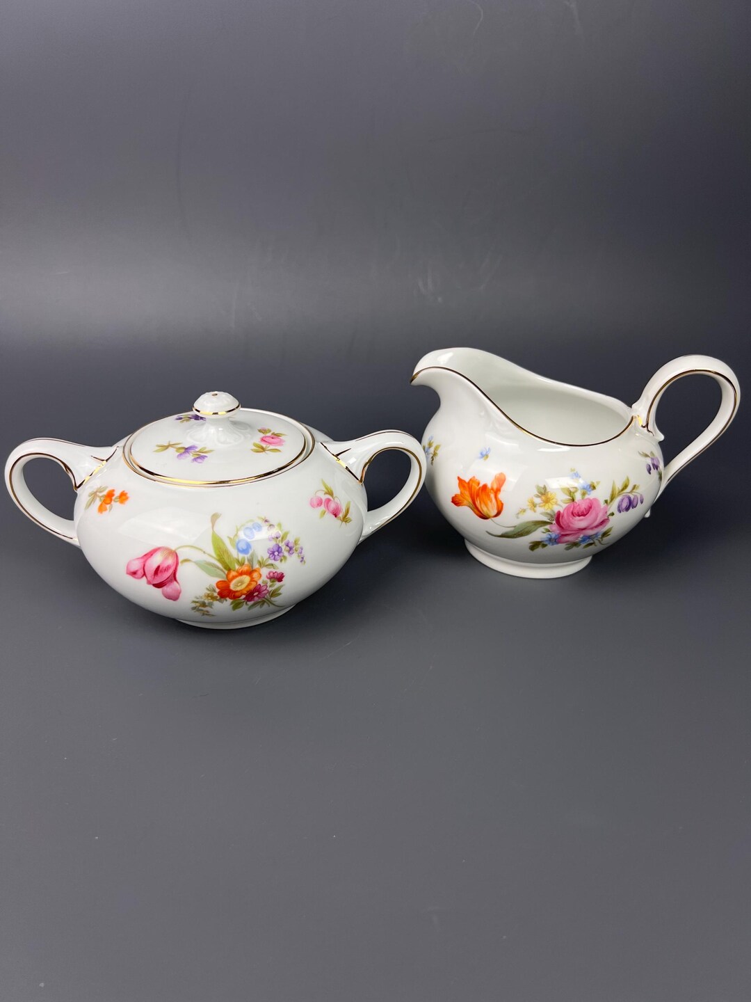 Antique Milk Jug Sugar Bowl Rosenthal Balmoral | Vintage Germany - Etsy