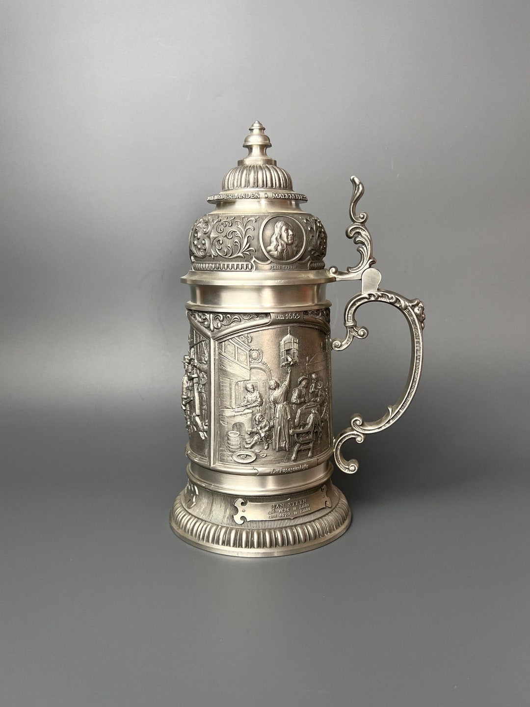 WMF Pewter Beer Mug With Lid, Germany, Vintage - Etsy