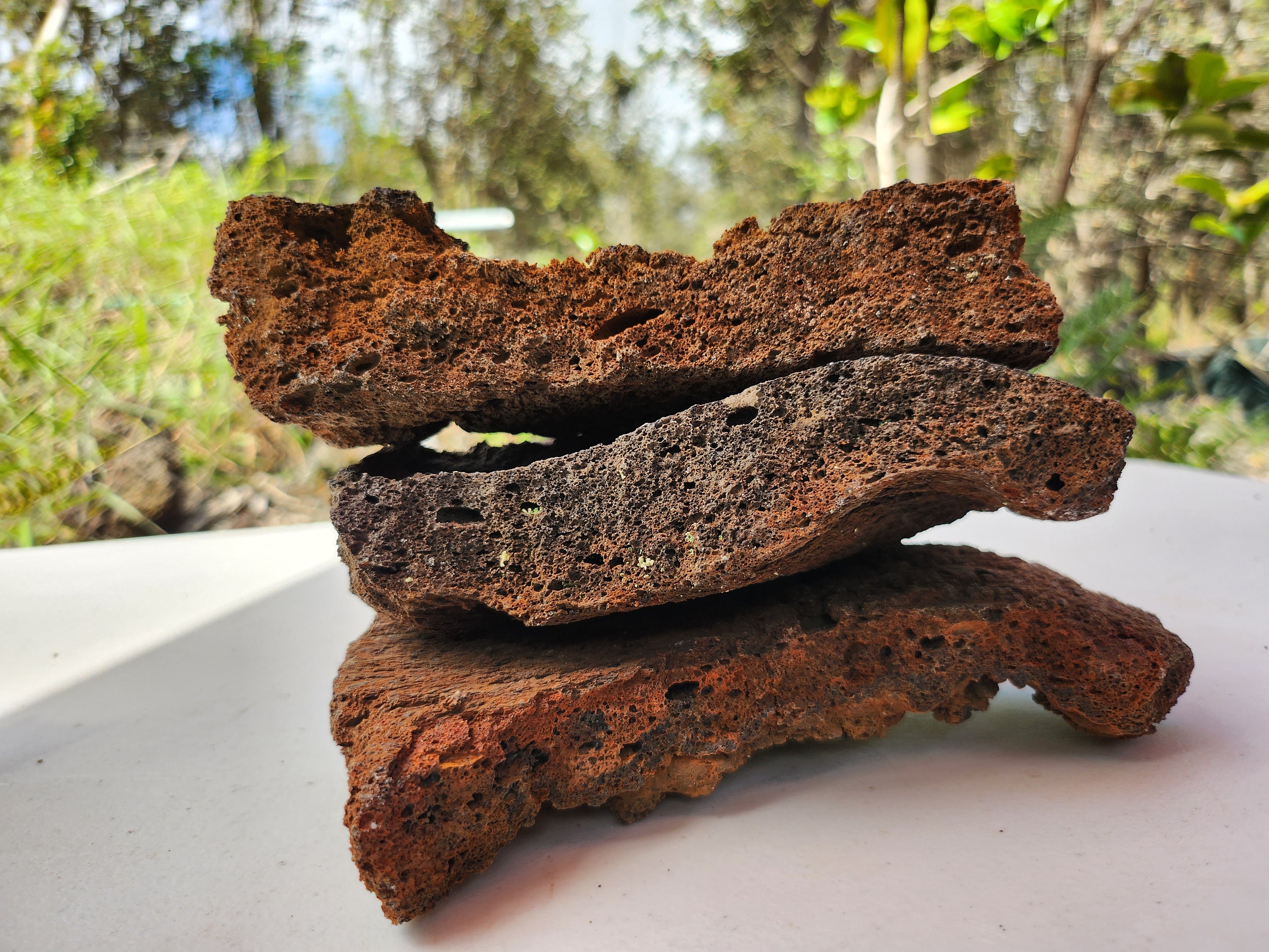 Red Hawaiian Lava Rock Aquarium Terrarium Reptile Fish Turtle Natural ...