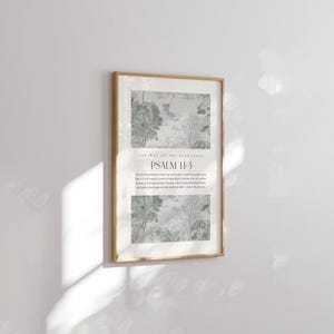 Psalm 1 Wall Art: Vintage Modern Christian Print (digital Download) - Etsy