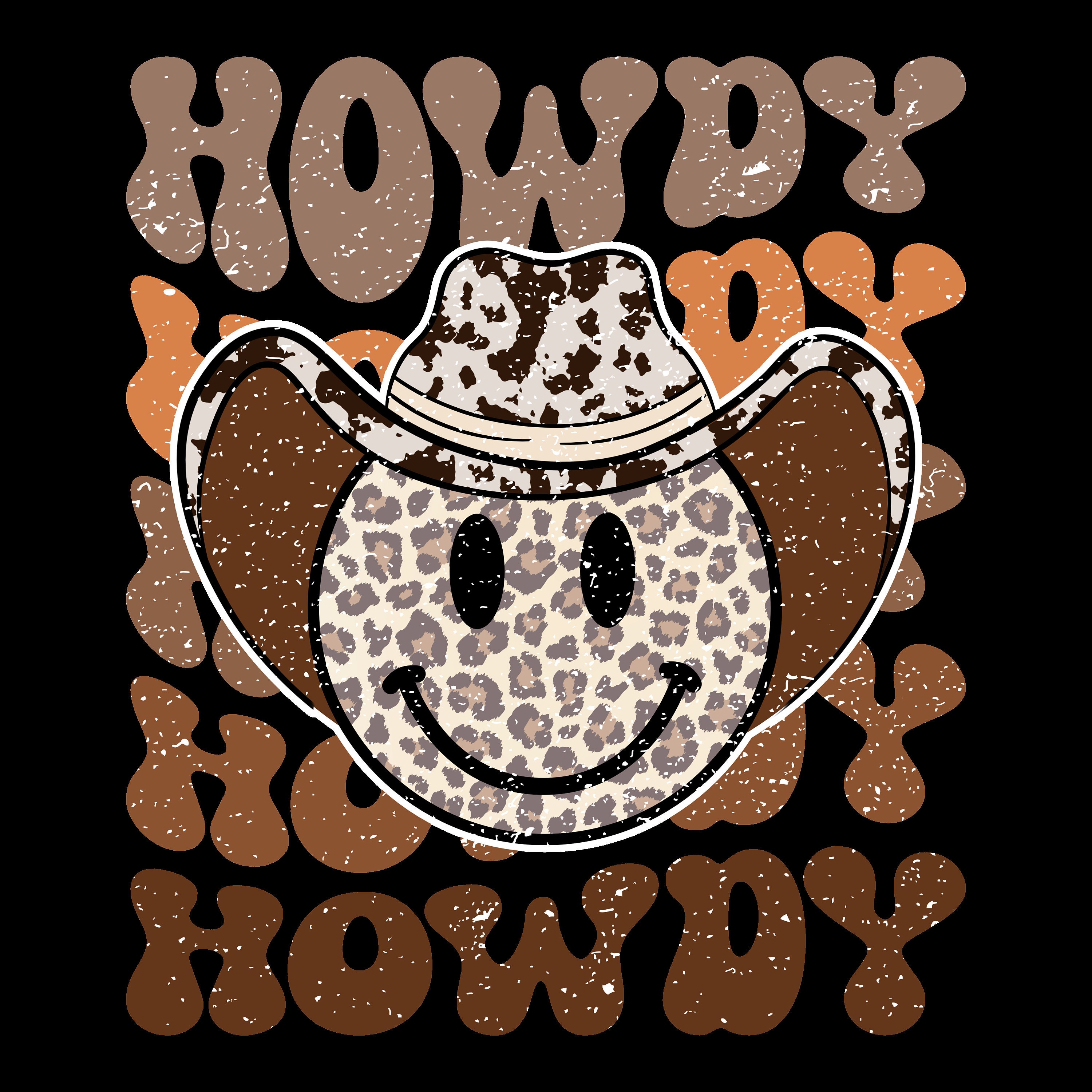 Smiley Howdy Png, Western Design, Howdy Design, Turqoise, Red Bandana ...