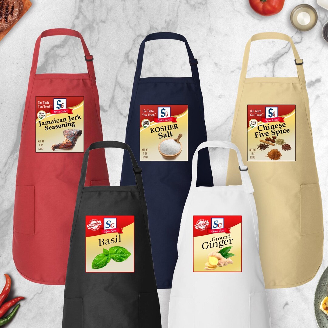Spice Girl Group Costume Apron: Halloween Condiment Matching Aprons - Etsy