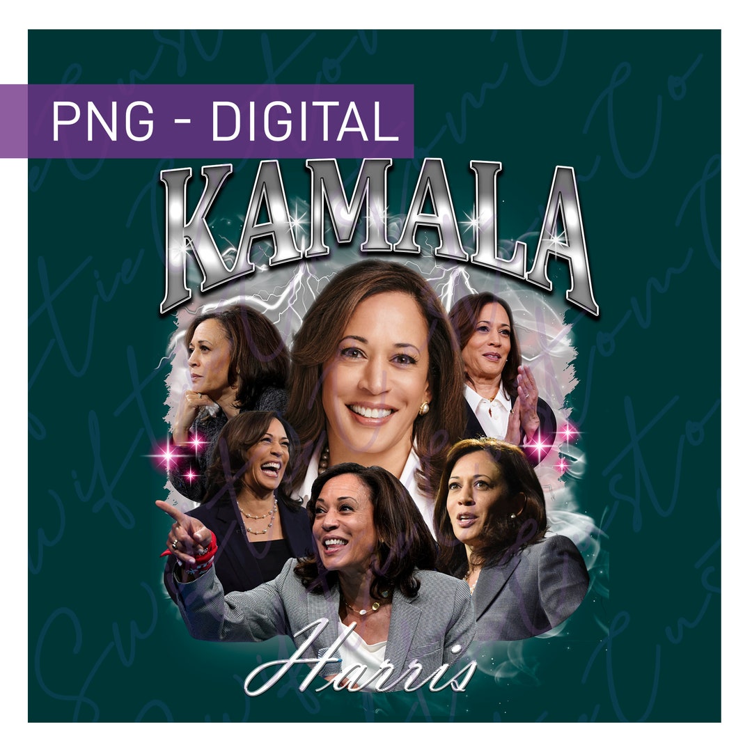 Kamala Harris 2024 Bootleg PNG,Kamala Harris Vintage Photo PNG,Kamala ...