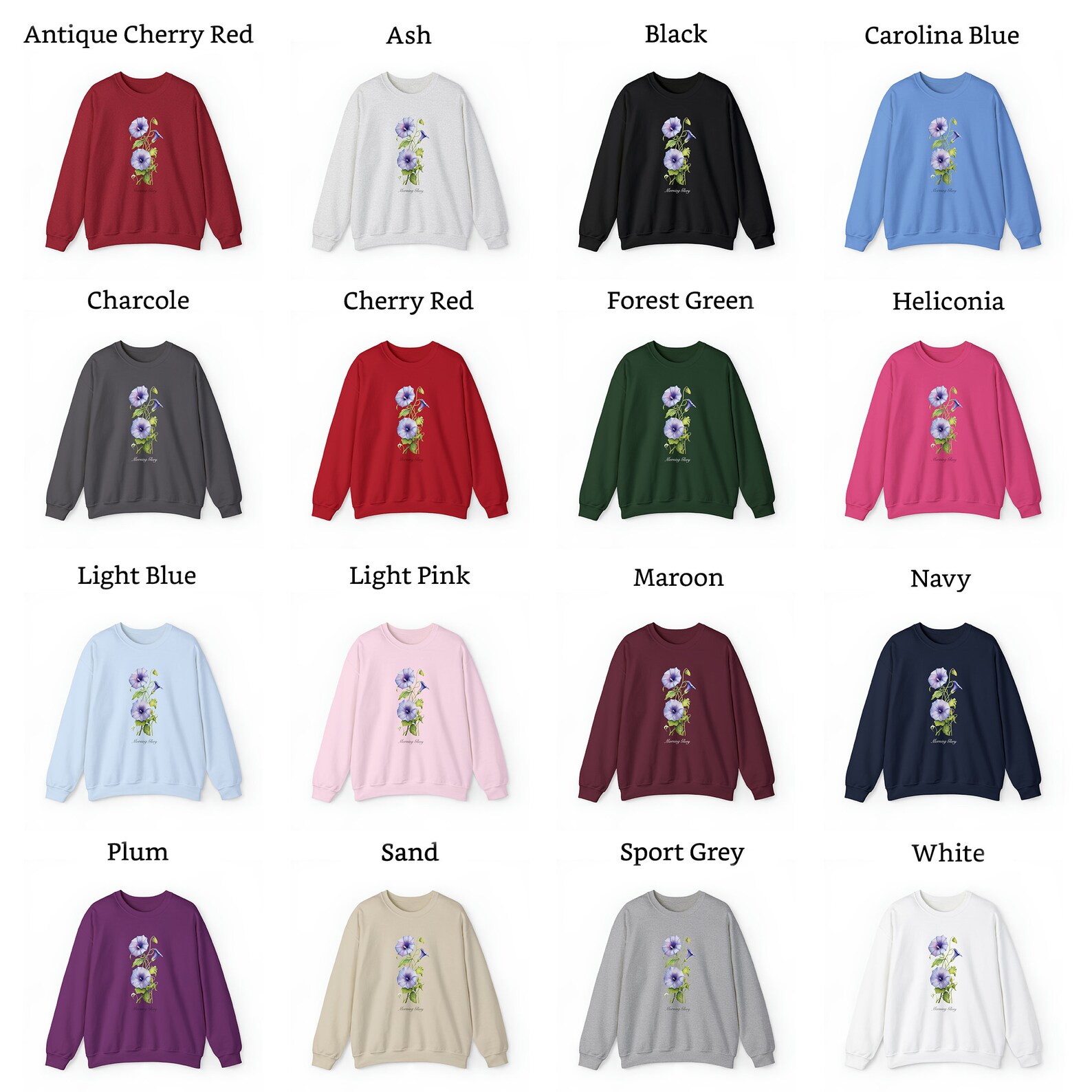 SEPTEMBER BIRTH FLOWER Sweatshirt Birthday, Mothers Day Gift for Her ...