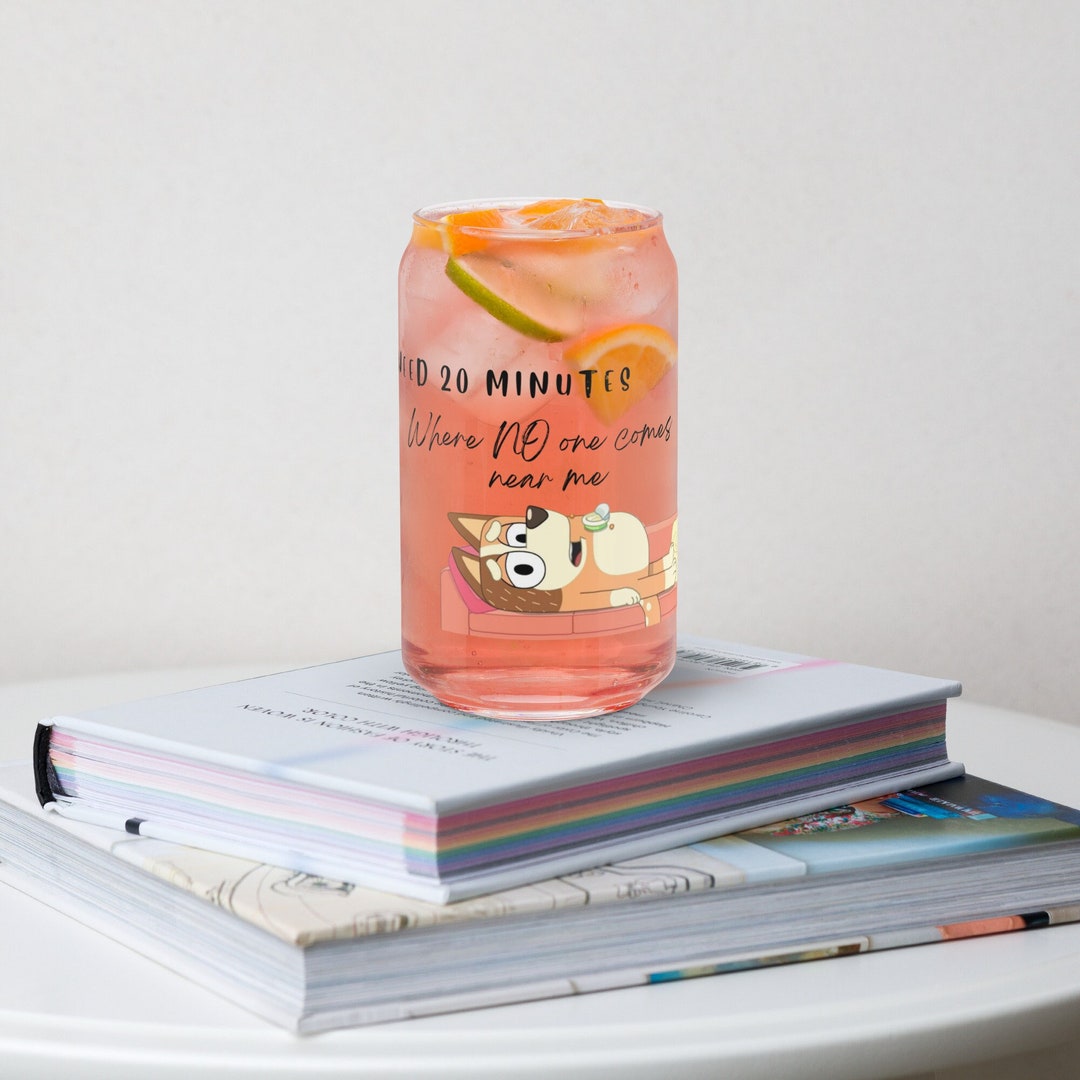 Bluey Can-shaped Glass Bluey Moms Glass Cup - Etsy
