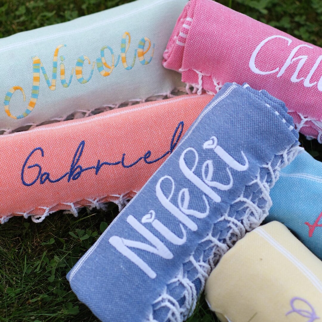 Personalized Beach Towel - Custom Name Towels for Kids & Adults, Unique ...