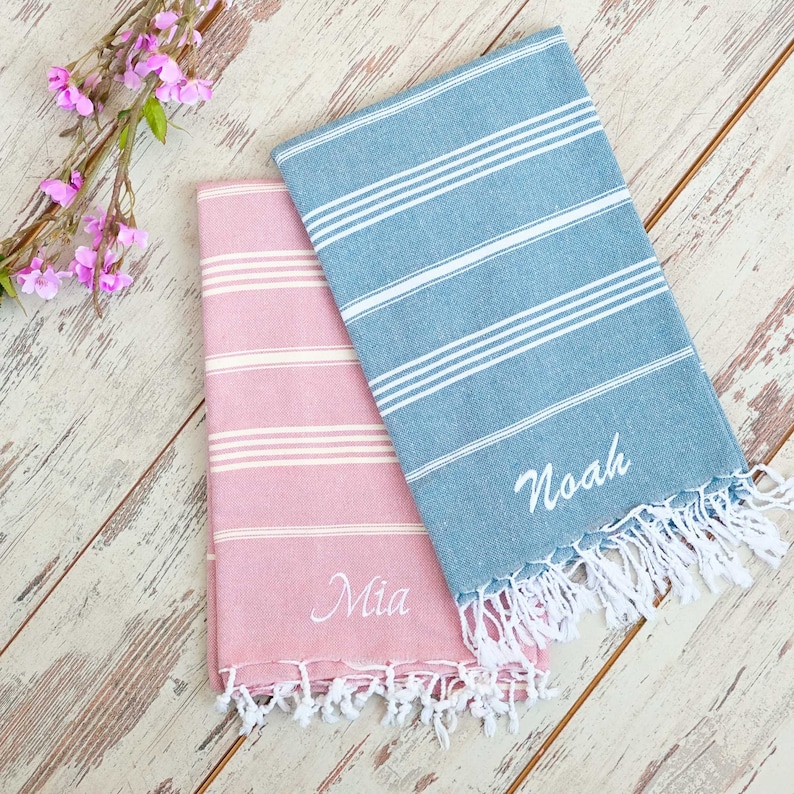 Custom Logo Beach Towel, Organic Turkish Cotton, Bulk Corporate Gifts ...