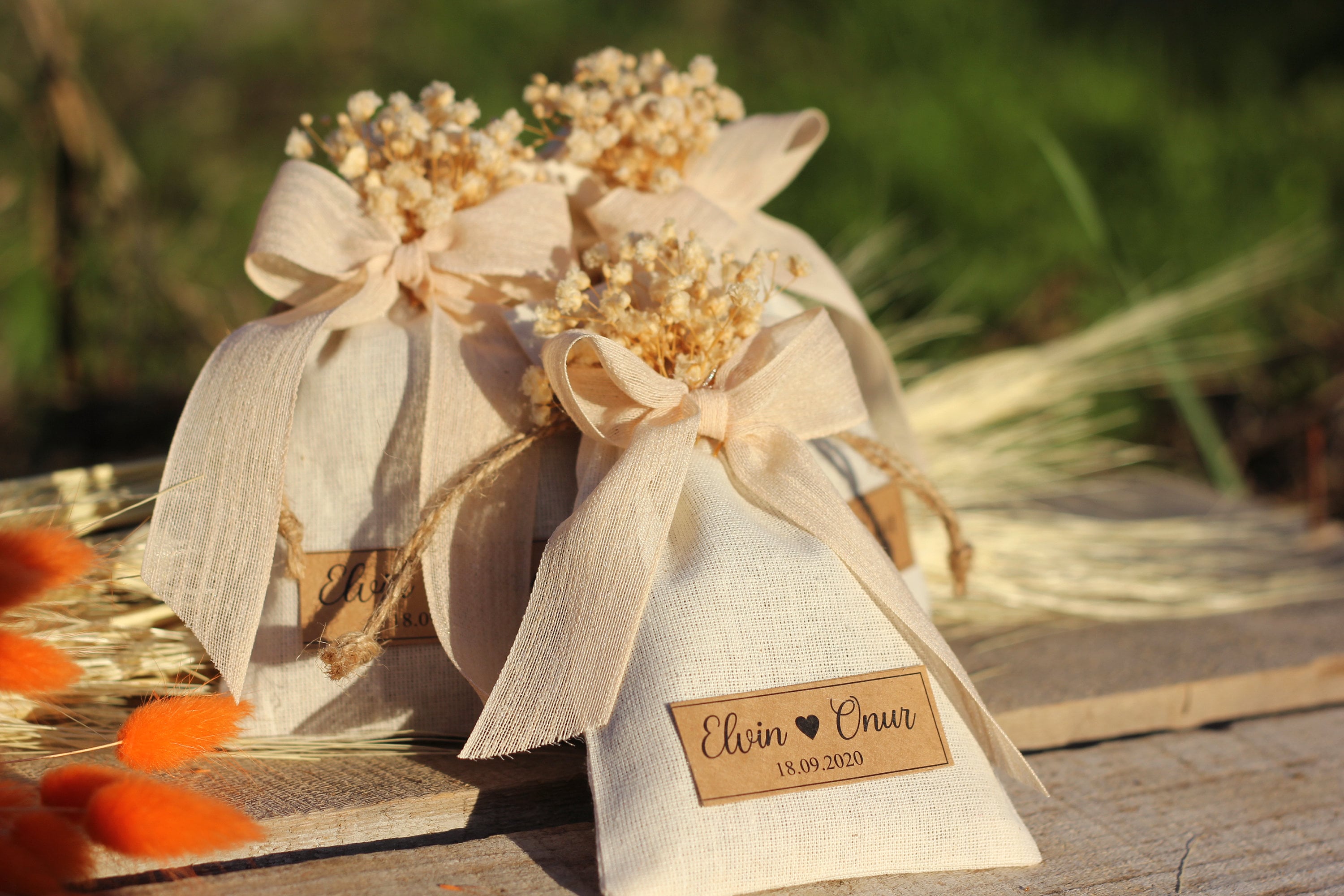 Personalized Wedding Favors Lavender Sachet Pouch, Bridal Shower Favors ...