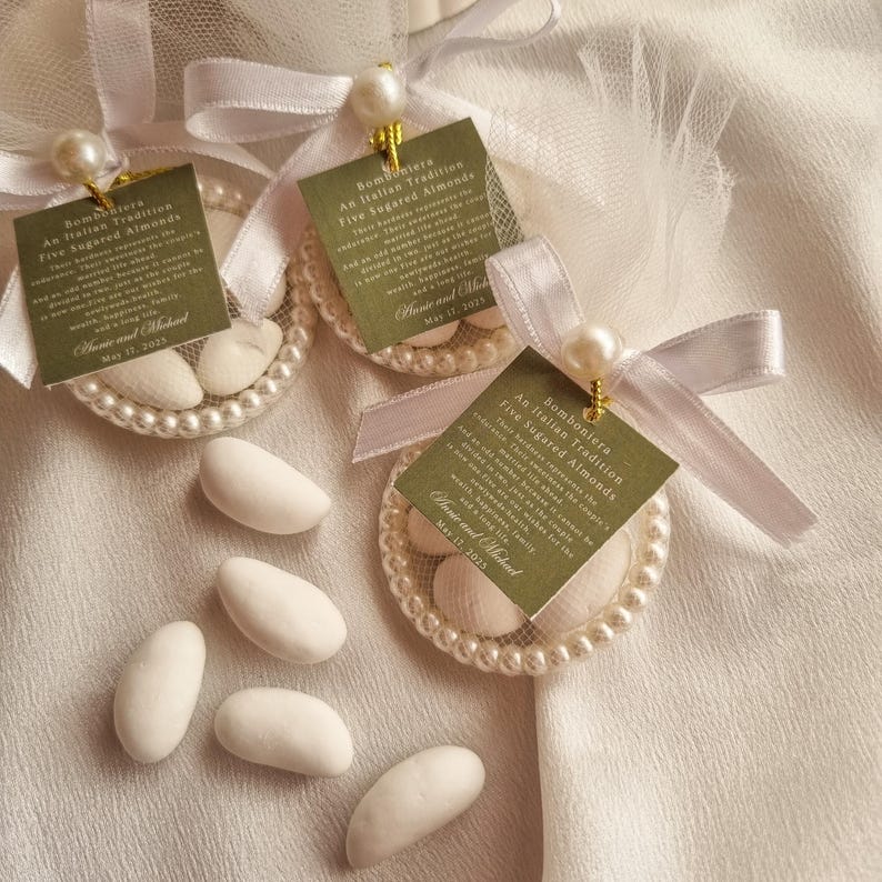 Personalized Wedding Almond Candy Favors, Italian Confetti, Greek ...