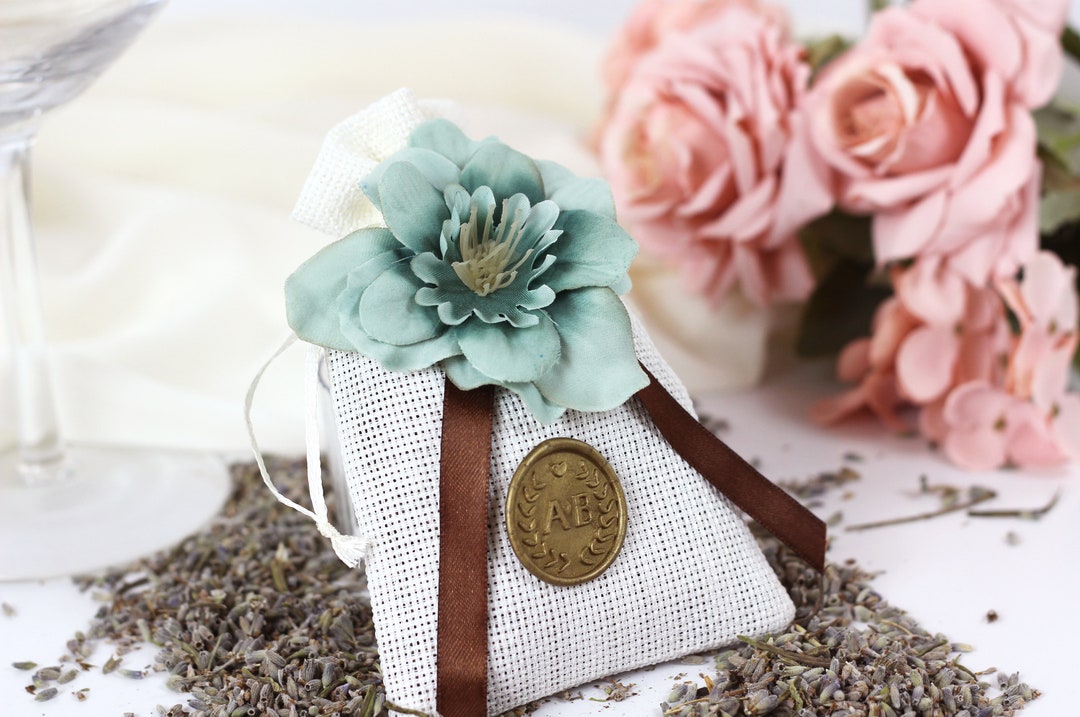 Personalized Wedding Favors Lavender Sachet Pouch, Bridal Shower Favors ...