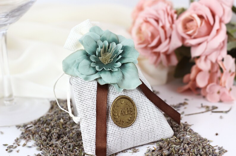 Personalized Wedding Favors Lavender Sachet Pouch, Bridal Shower Favors ...