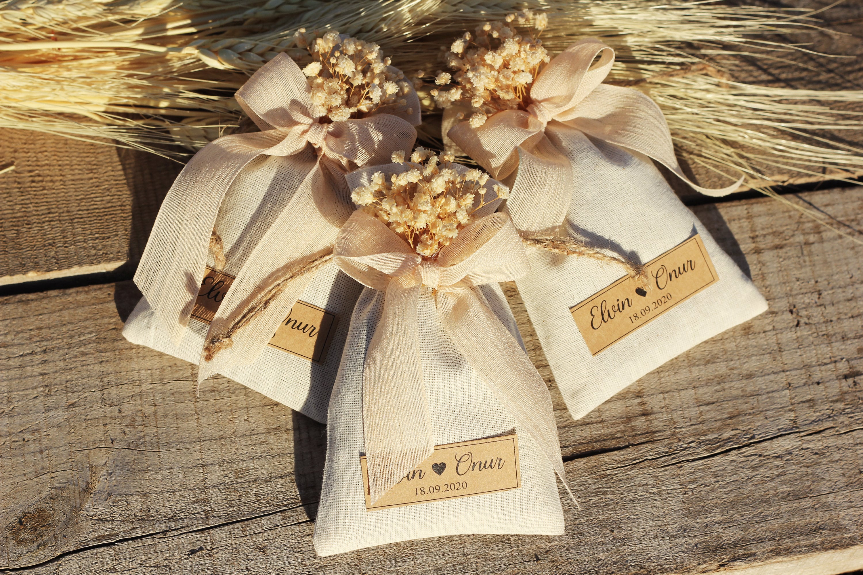 Personalized Wedding Favors Lavender Sachet Pouch, Bridal Shower Favors ...