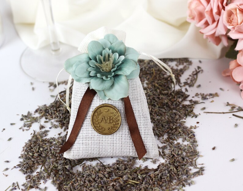 Personalized Wedding Favors Lavender Sachet Pouch, Bridal Shower Favors ...