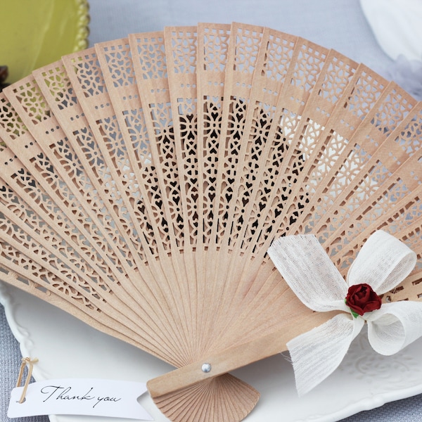 Wooden Hand Fan - Etsy