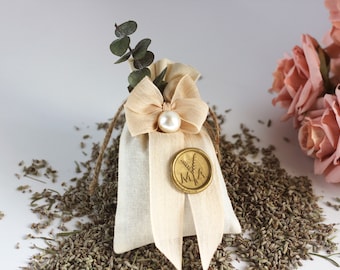 Personalized Wedding Favors Lavender Sachet Pouch, Bridal Shower Favors ...