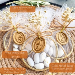 Personalized Wedding Almond Candy Favors, Italian Confetti, Wax Seal - Etsy